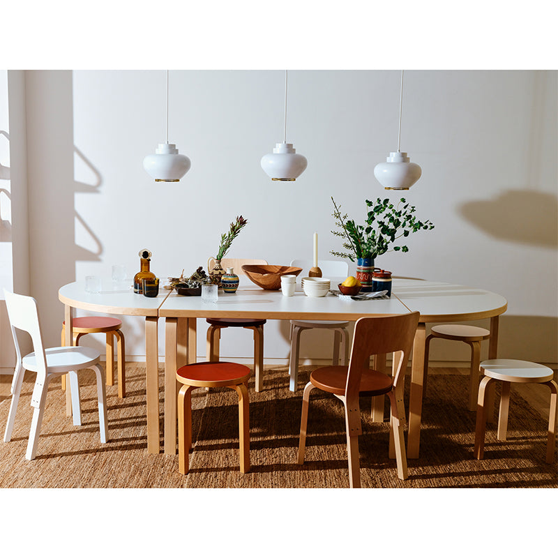 Artek Aalto Half Round Dining Table by Alvar Aalto | Innes