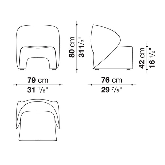 B&B Italia Narinari Lounge Armchair – Innes