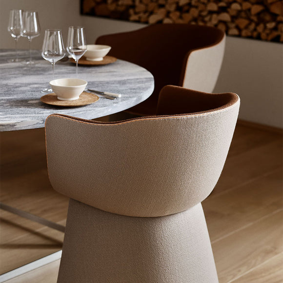 Fritz Hansen CM221 Monolit Dining Chair With Leather Piping – Innes