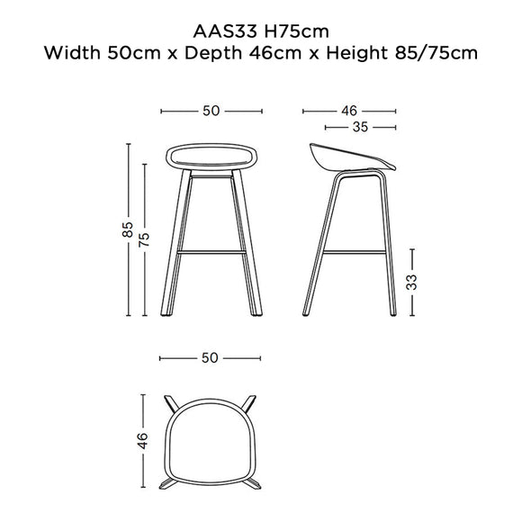 Hay AAS 33 About A Stool Upholstered – Innes