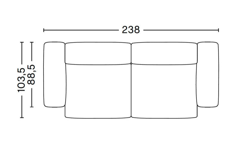 Hay Mags Soft 2.5 Seater Sofa Low Armrest – Innes